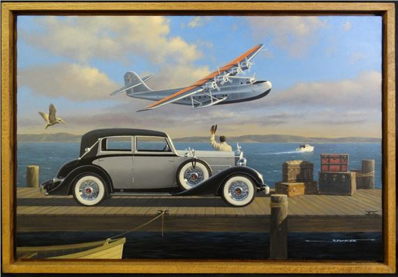 Stan Stokes | 1934 Packard Glassier Motor Car Original Oil Painting ...
