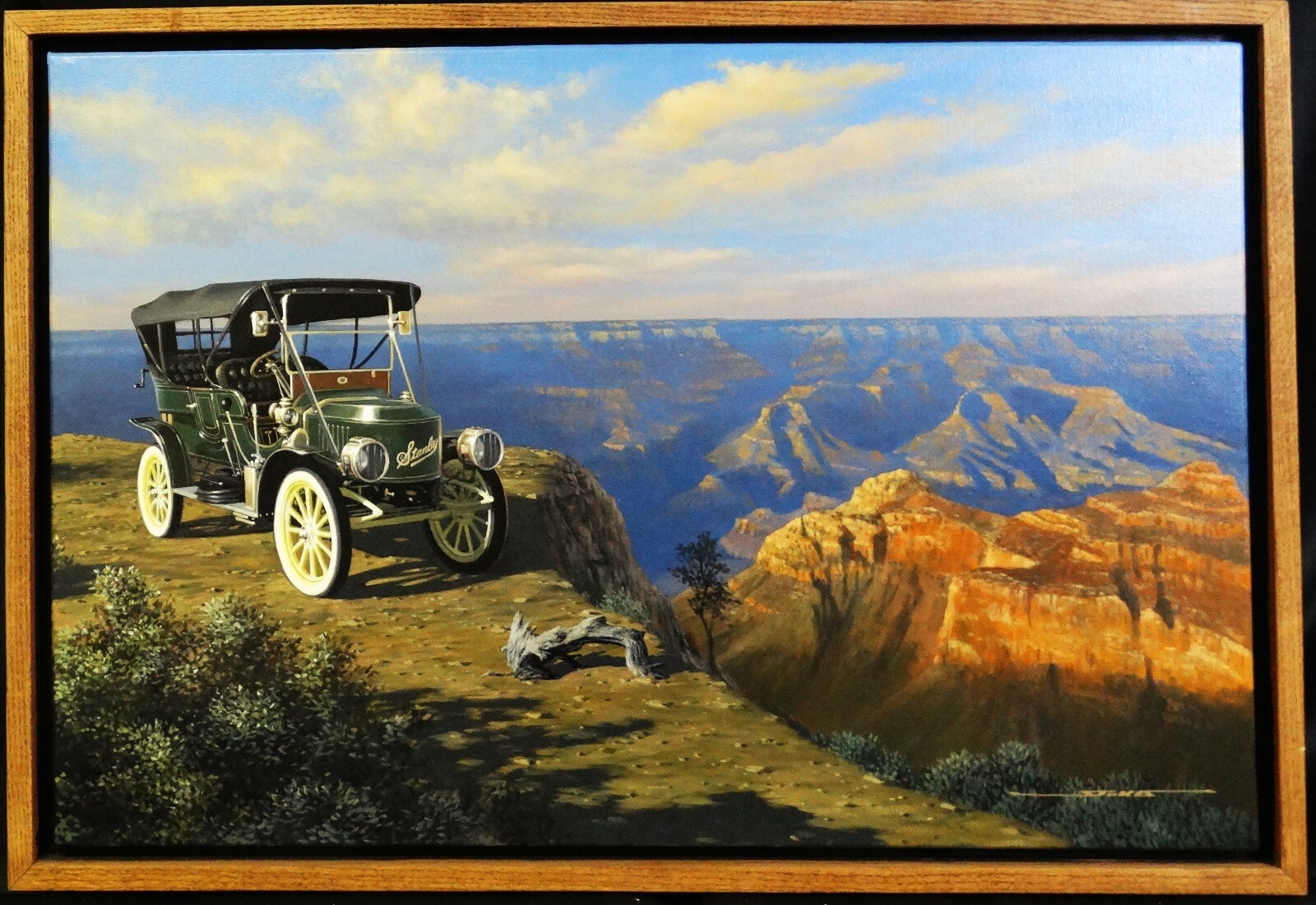 Stan Stokes | 1908 Stanley Brass Era Motor Car Original Oil Painting ...