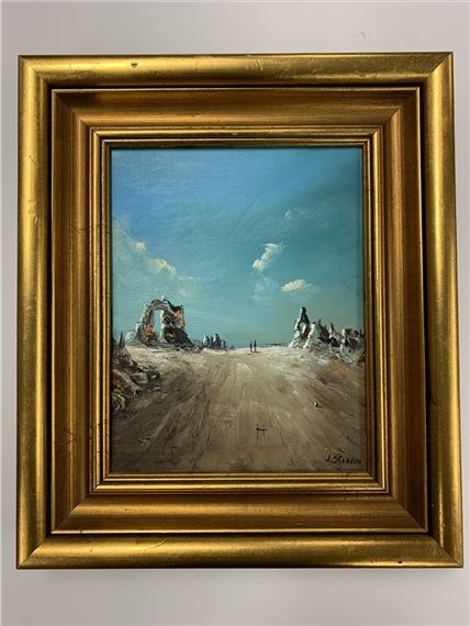 John Stancin | JOHN STANCIN OIL PAINTING ON CANVAS VINTAGE MID CENTURY ...