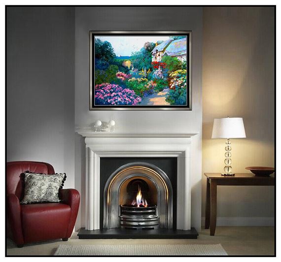 Ming Feng | MING FENG Original OIL PAINTING on CANVAS Signed Landscape ...