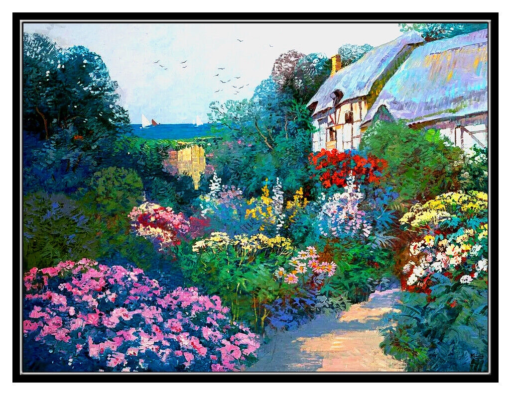 Ming Feng | MING FENG Original OIL PAINTING on CANVAS Signed Landscape ...