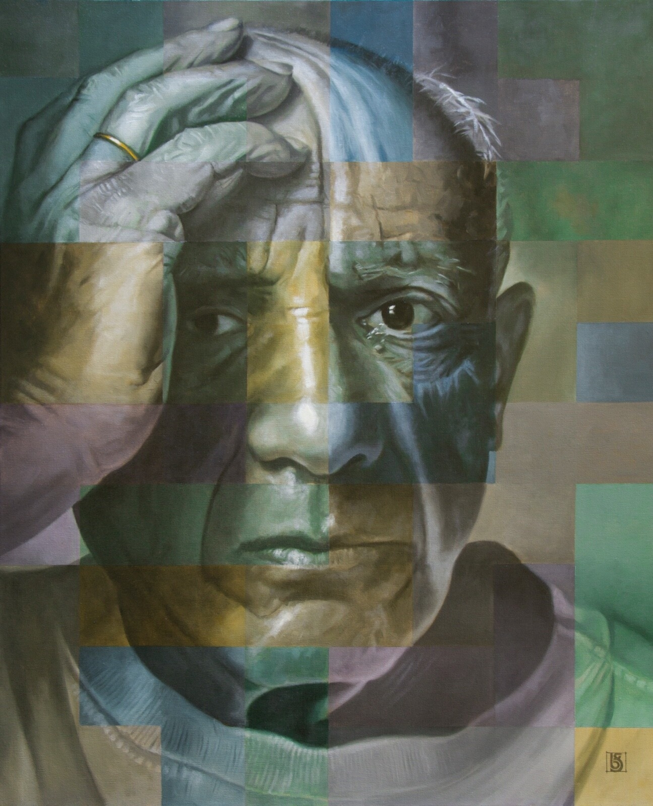 Bill George | Original Oil Painting Of Pablo Picasso | MutualArt