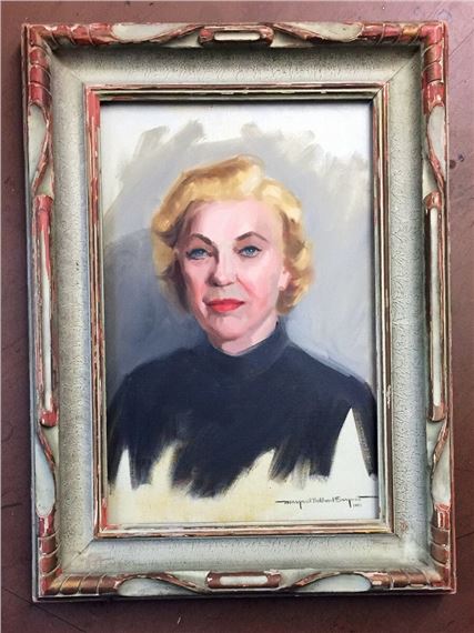 Margaret Holland Sargent | Self Portrait Painting in Painted Frame ...