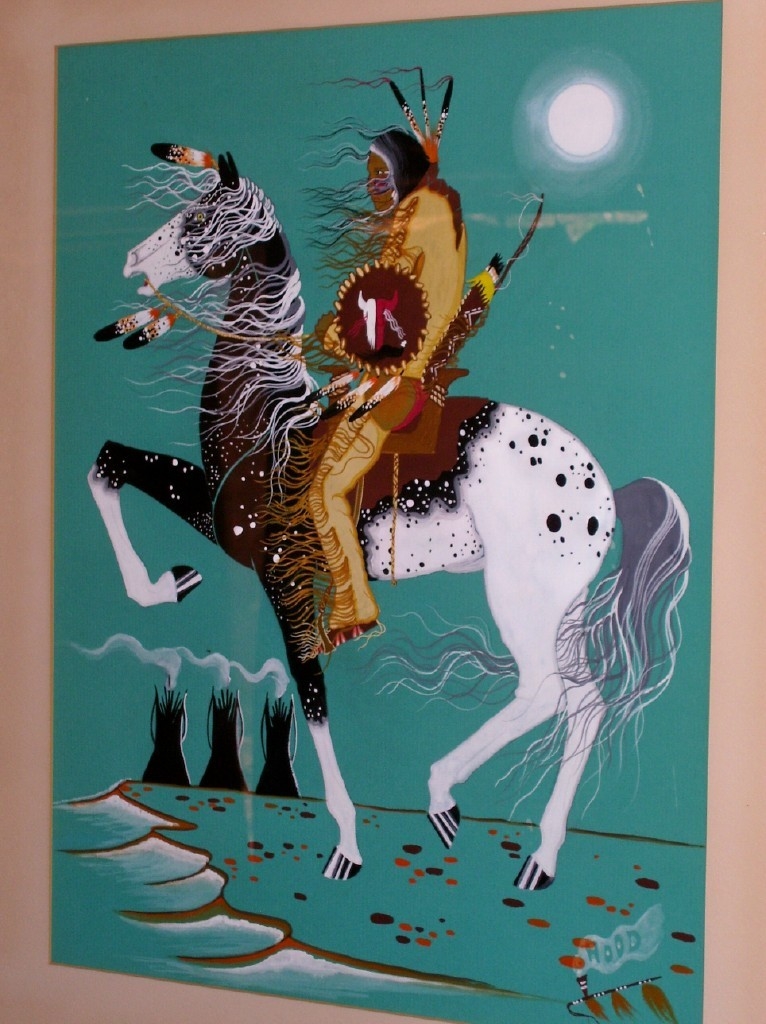 Rance Hood | Bear Hunt Painting (1950 - 1969) | MutualArt