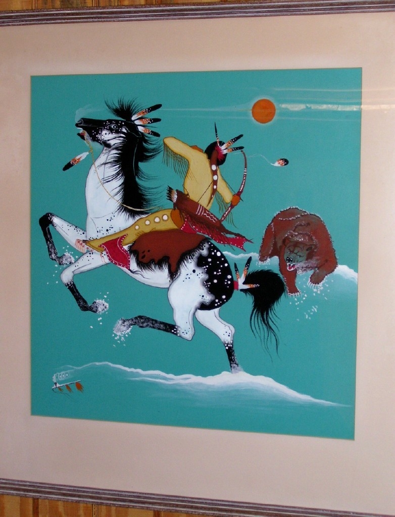 Rance Hood | Bear Hunt Painting (1950 - 1969) | MutualArt