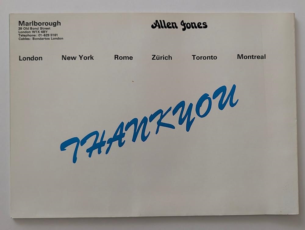 Allen Jones | Vintage Art Ephemera (1972) | MutualArt