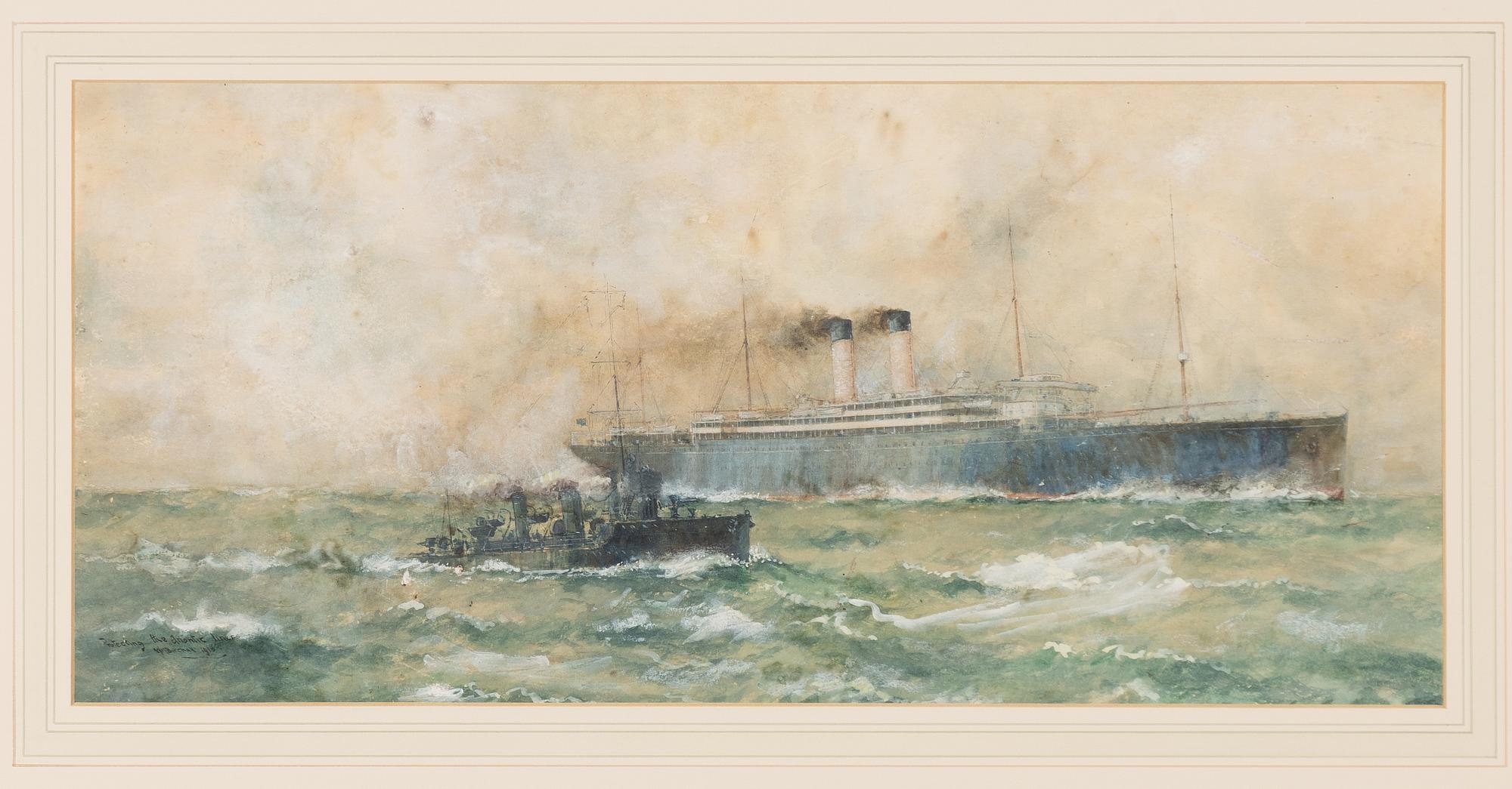 William Minshall Birchall | Protecting the Atlantic Liners (1918 ...