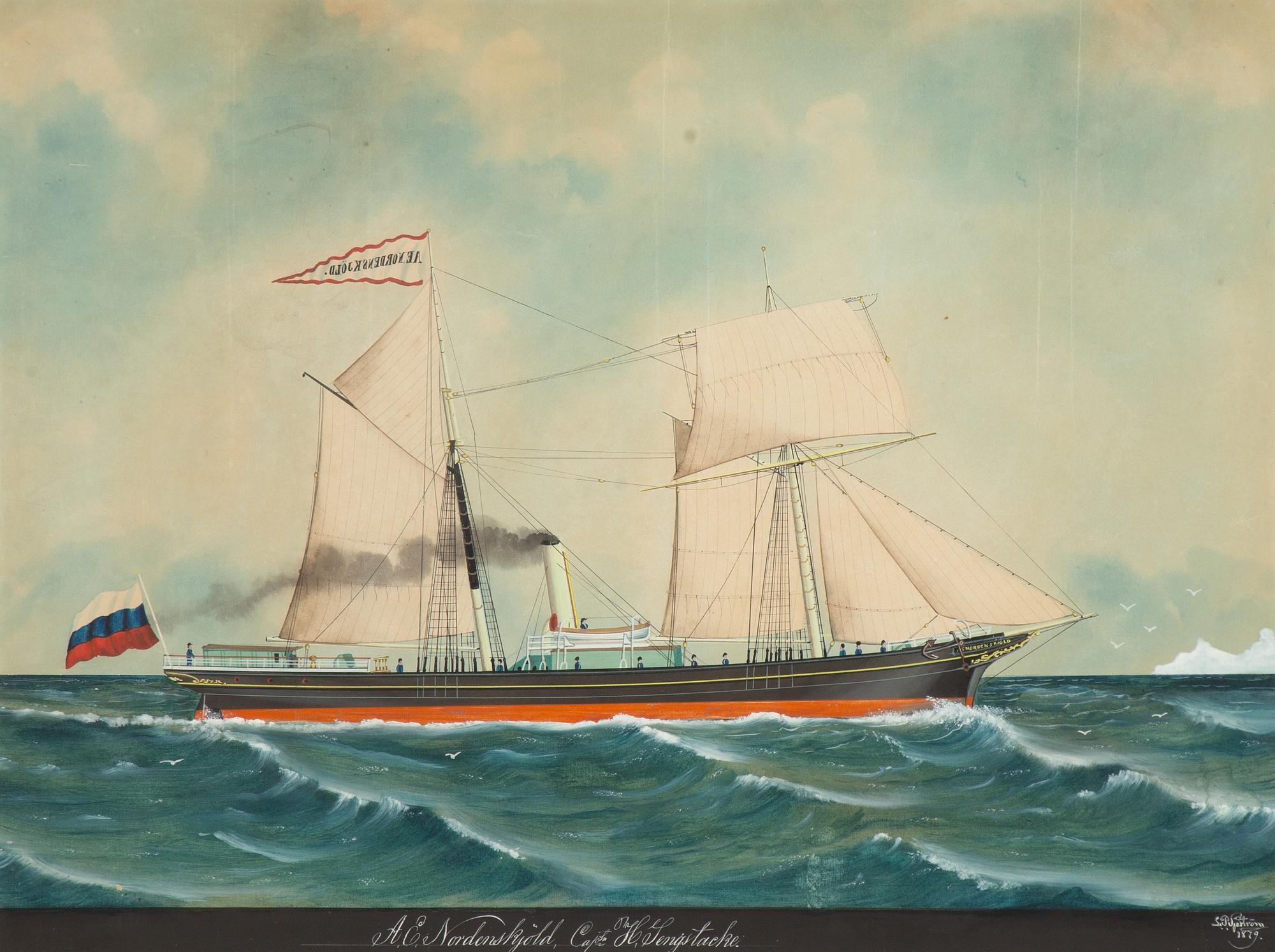 Lars Petter Sjöström | The Nobel Brothers' steamship AE Nordenskjöld ...