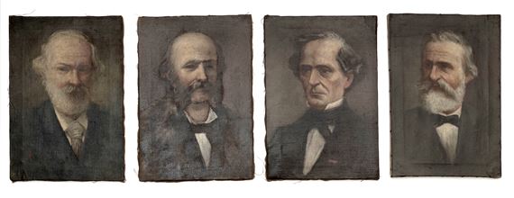 German School, 19th Century | Four Portraits of Composers | MutualArt