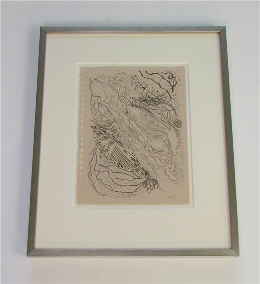 Sam Scott | Signed Sam Scott Santa Fe Abstract Expressionist Pen & Ink ...