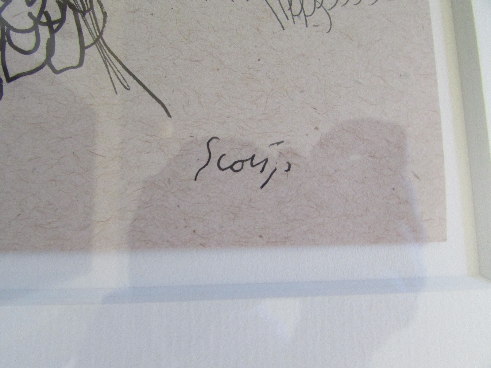 Sam Scott | Signed Sam Scott Santa Fe Abstract Expressionist Pen & Ink ...