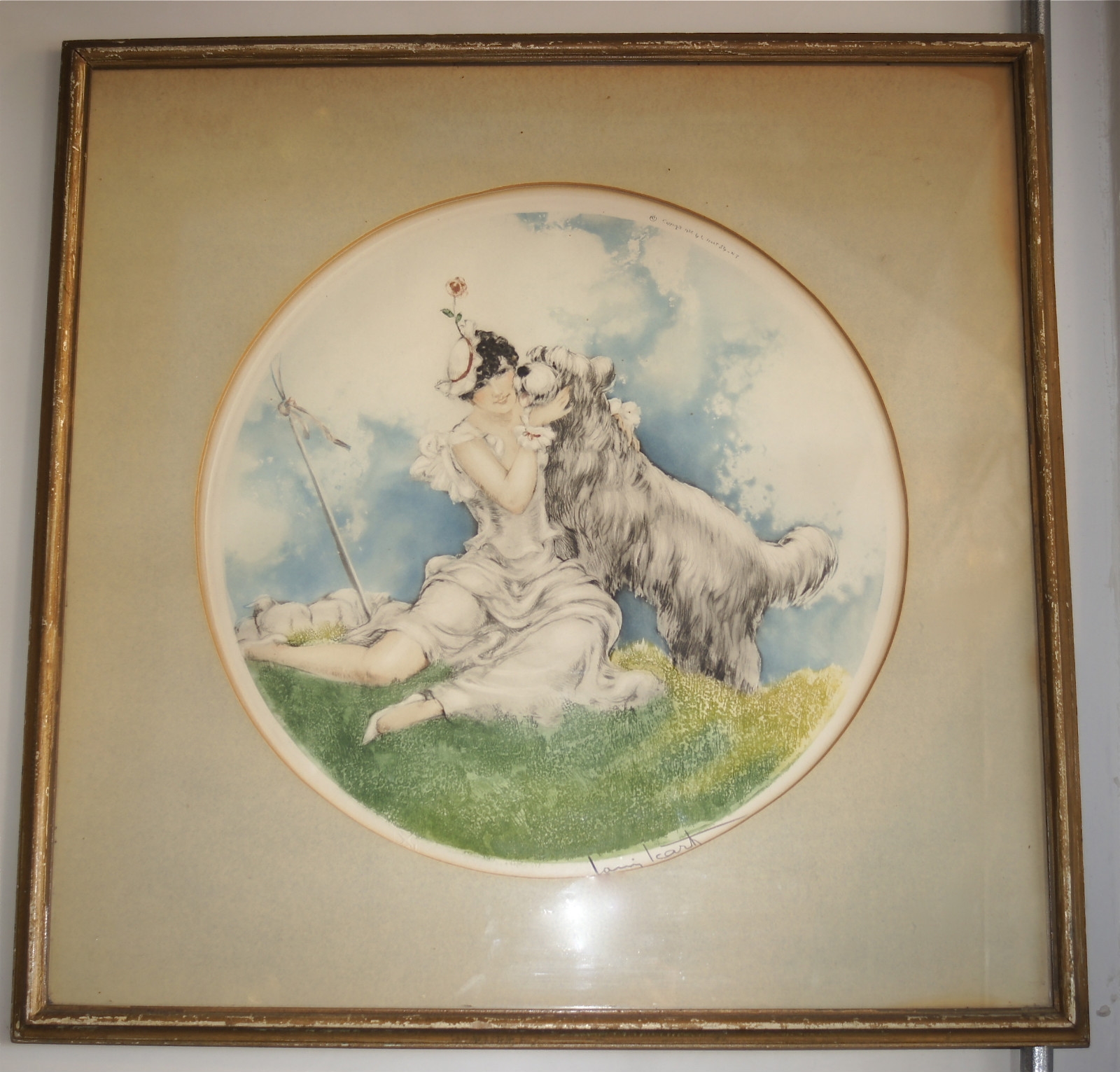 Louis Icart | LADY WITH A DOG (2008 - 2023) | MutualArt