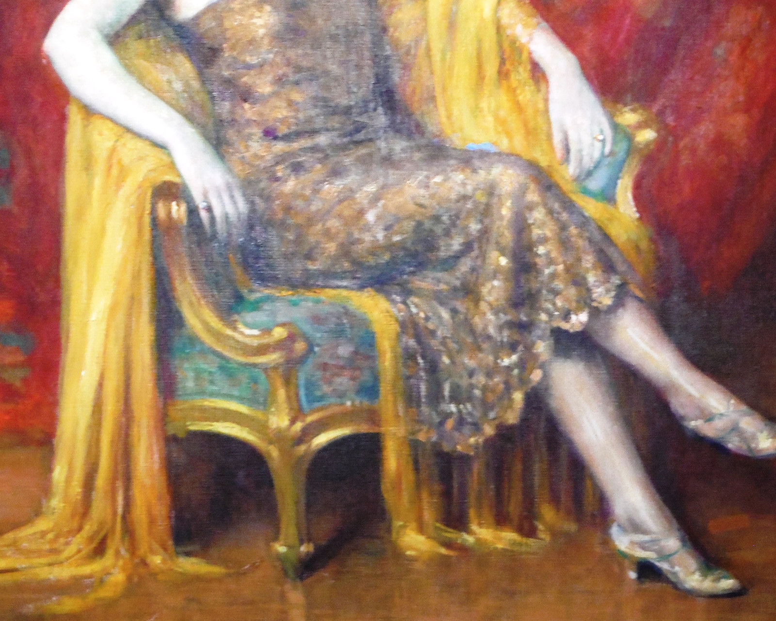 Abraham Archibald Anderson | Portrait of a Young Woman Sitting in an ...