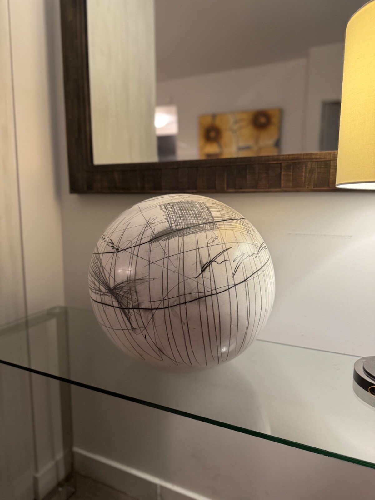 Yuri Zatarain | Ceramic Equation Diagram Sphere | MutualArt
