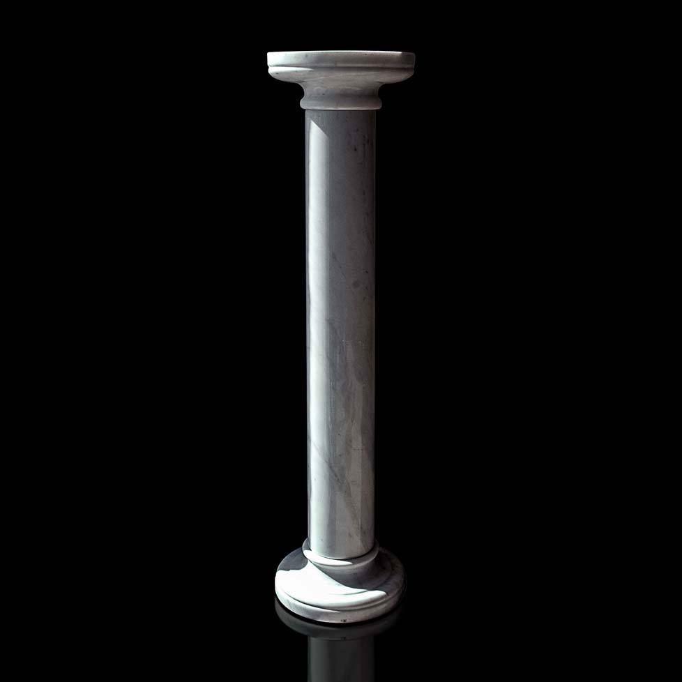 Italian School, 16th Century | Classic Column In White Italian Marble H ...