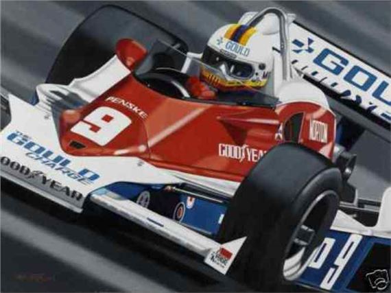 Colin Carter | RICK MEARS PAINTING 1979 INDY 500 PENSKE PC6 WINNING CAR ...