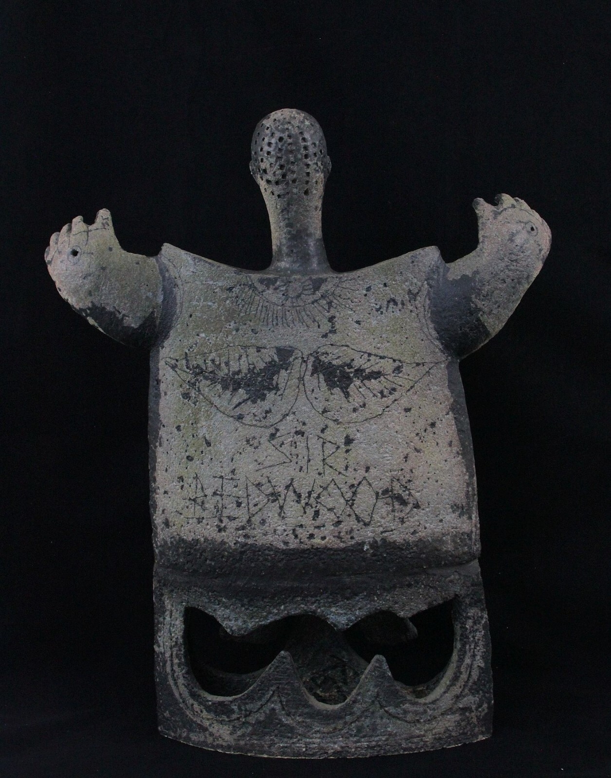 Lies Cosijn | ceramic studio pottery sculpture Black Christ (1970 ...