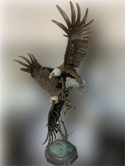 Max Turner | Fighting Eagles Life-Size Bronze Statue- Signed (2011 ...