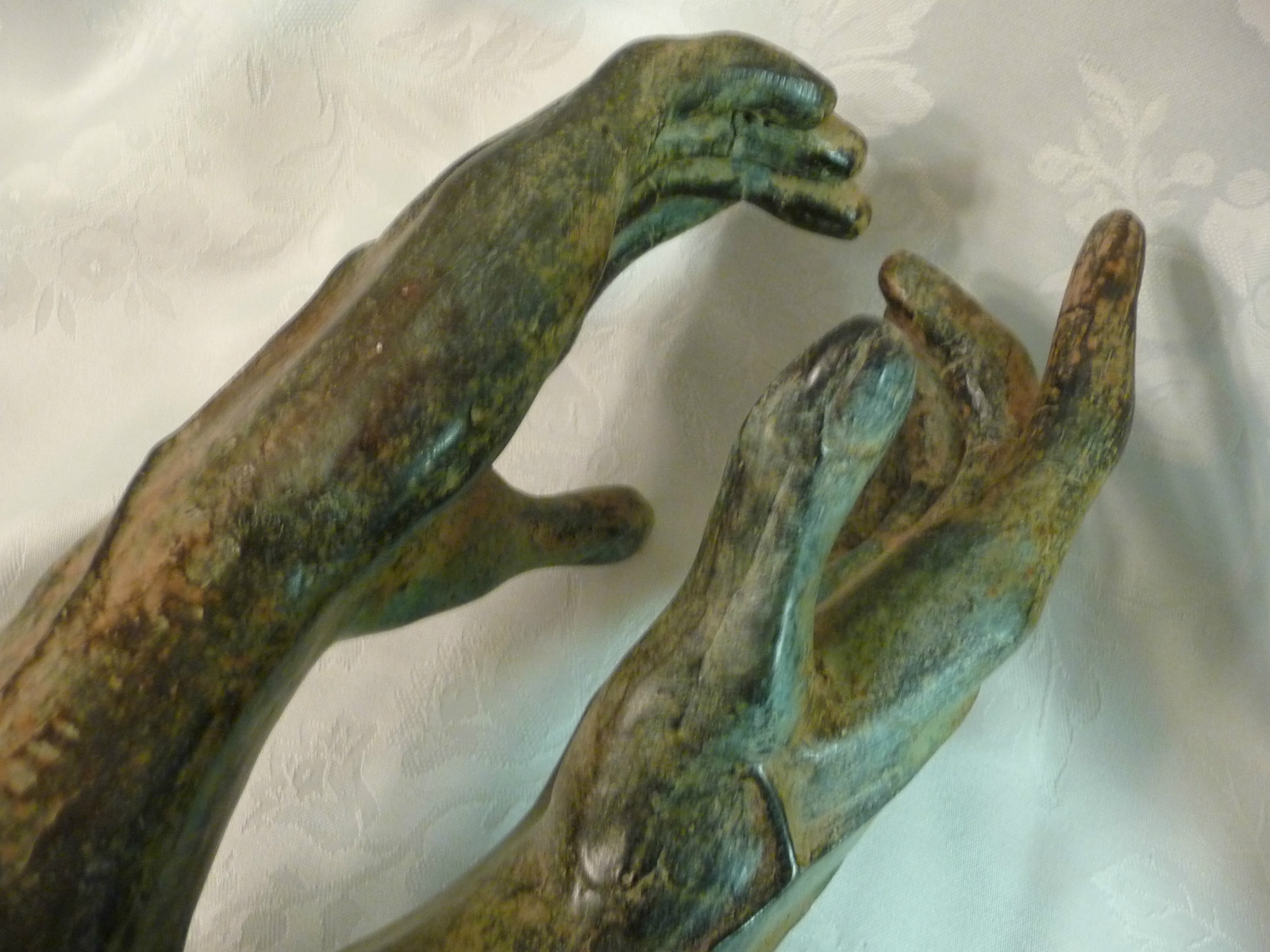 Auguste Rodin | Cast Metal Hands Sculpture --- Elegant Pair of Hands ...
