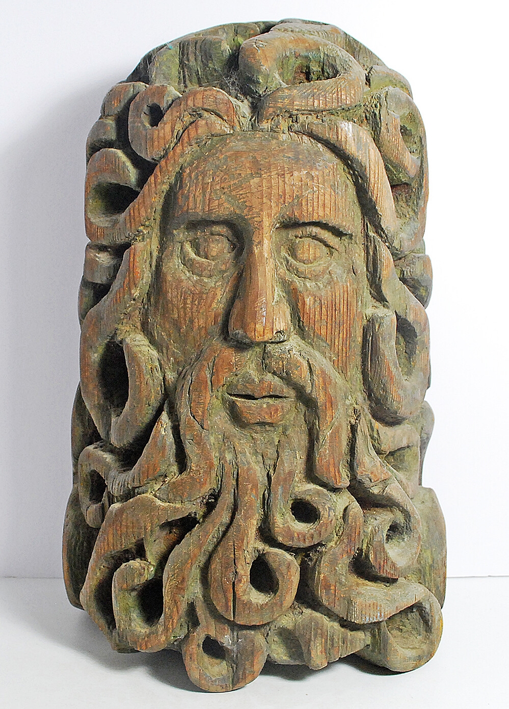 Stan Dann | Vintage 1960s Wood Carved Head Sculpture by Stan Dann ...