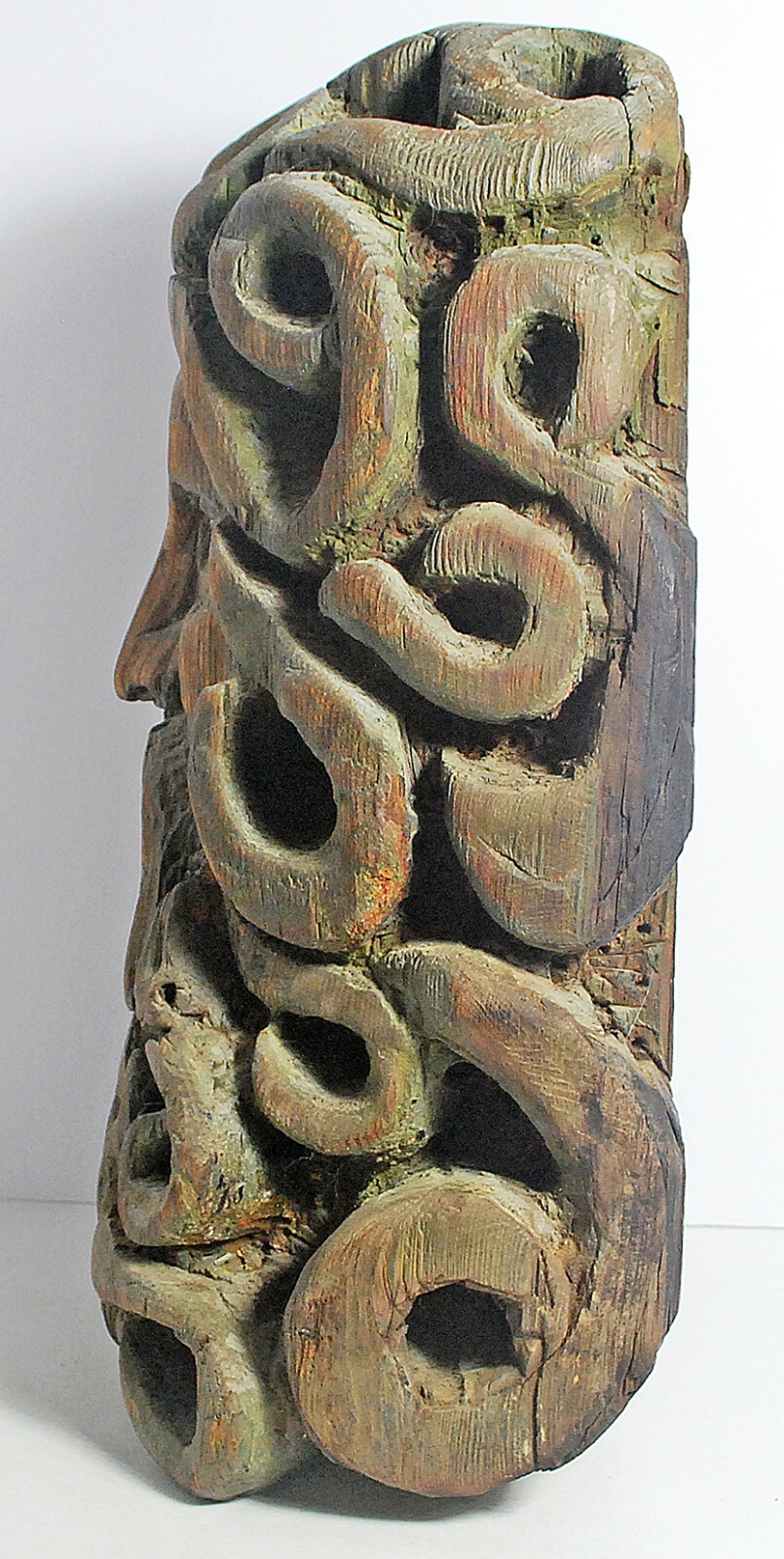 Stan Dann | Vintage 1960s Wood Carved Head Sculpture by Stan Dann ...