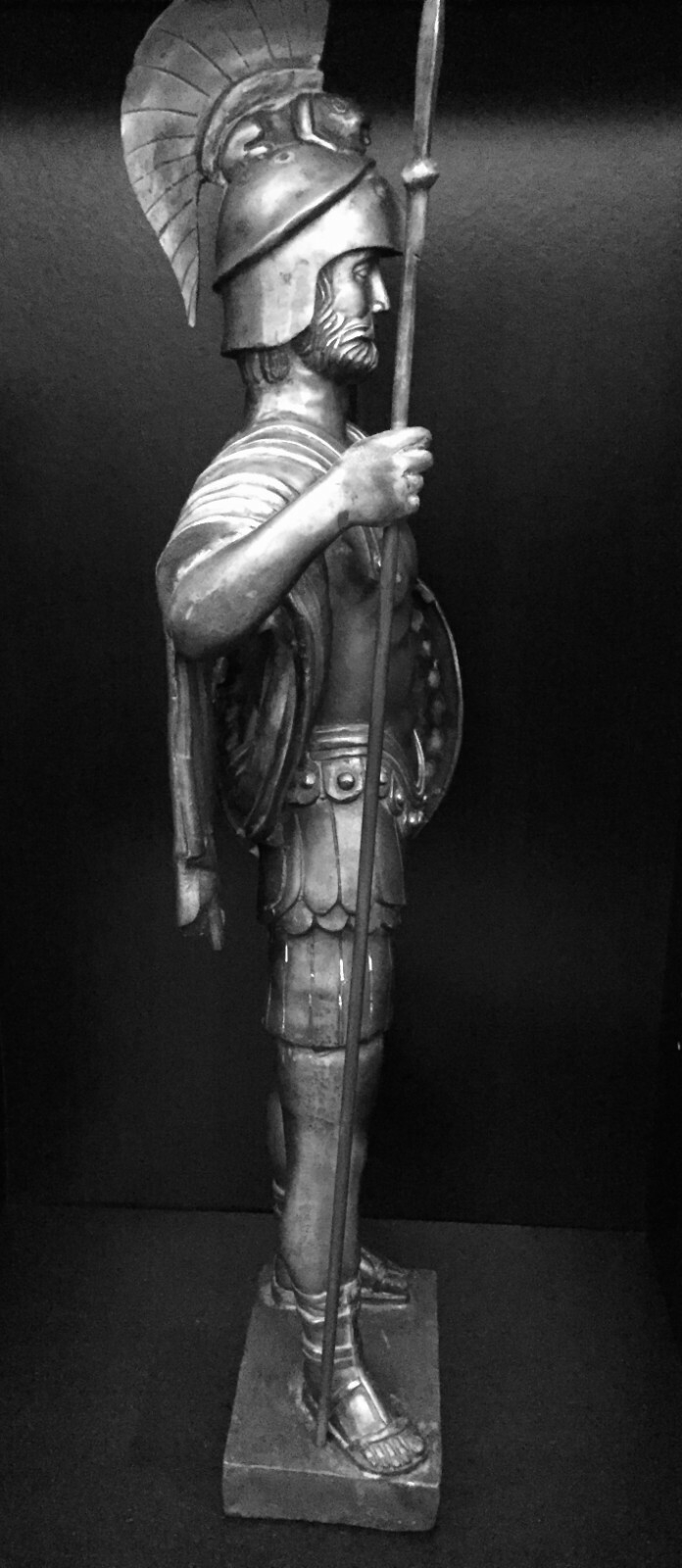 EJ | Roman Legion Statue 27 Large Roman Soldier with Javelin and Shield ...