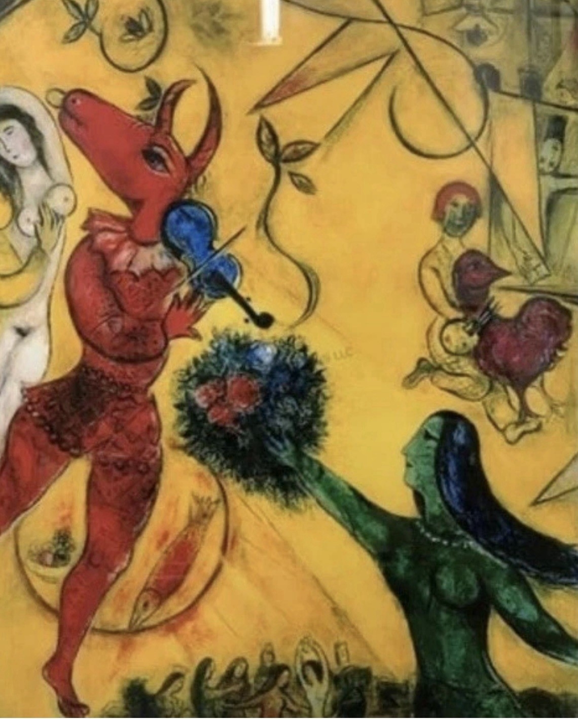 Marc Chagall | The Dance and the Circus (1969) | MutualArt