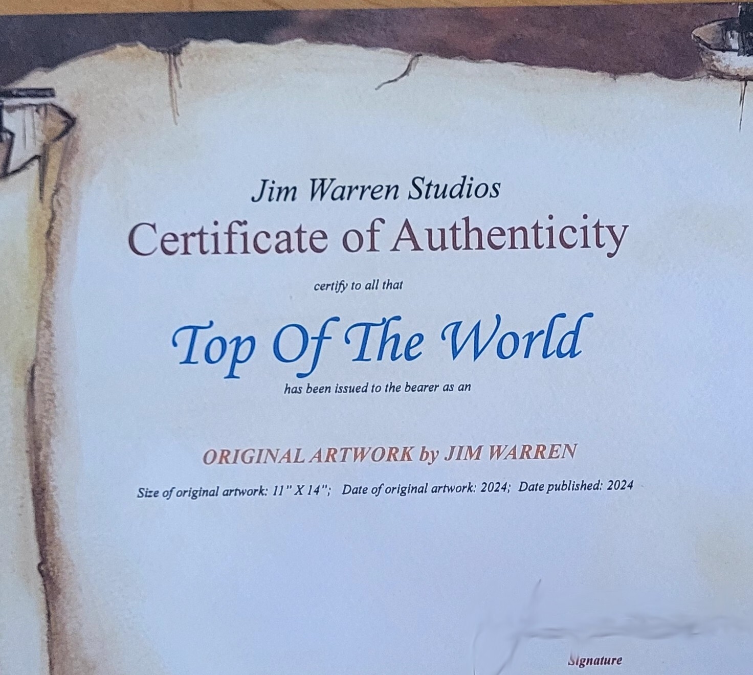 Jim Warren | Top of the World | MutualArt