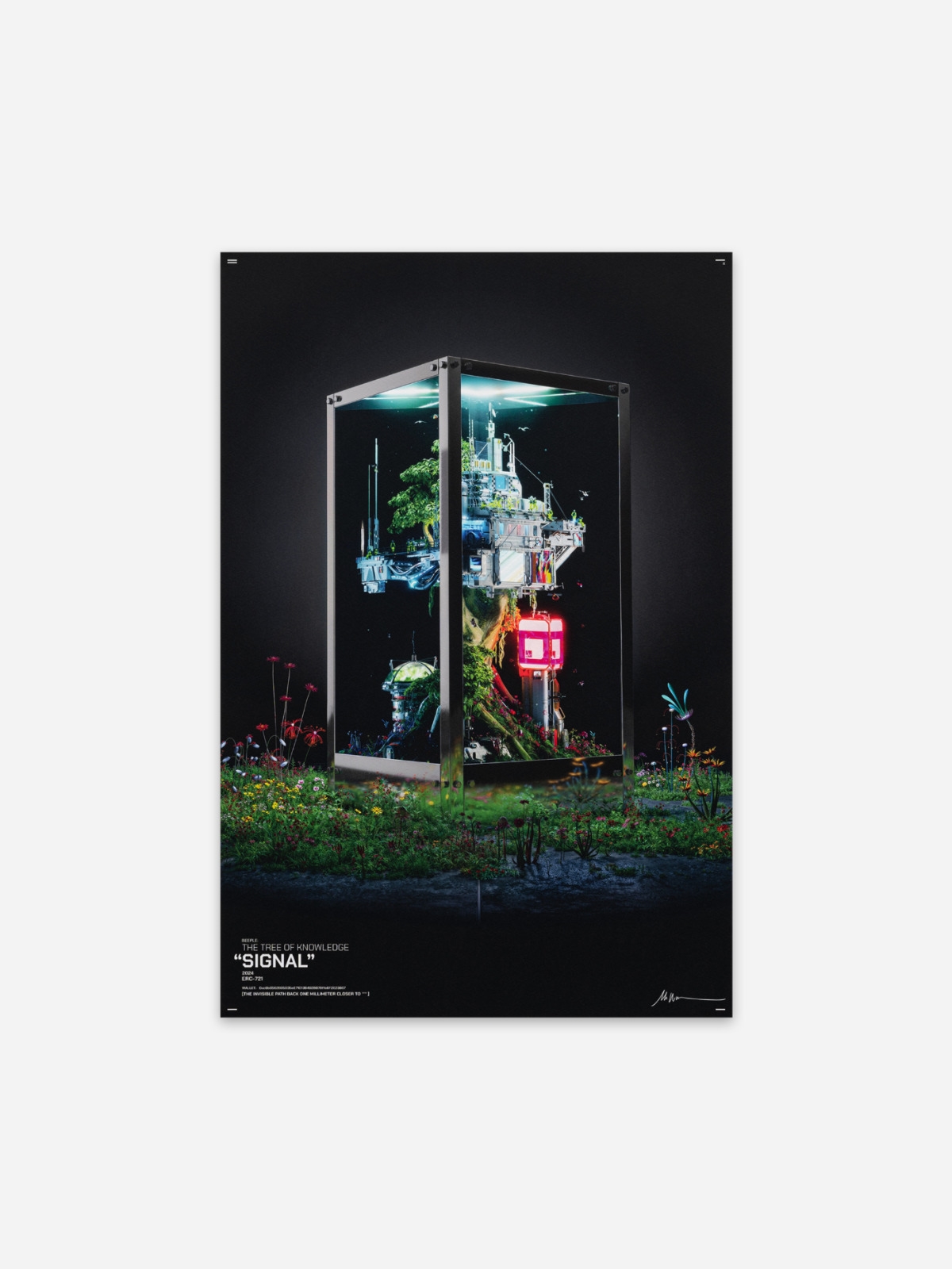 Beeple | THE TREE OF KNOWLEDGE (Triptych) (2013 - 2025) | MutualArt