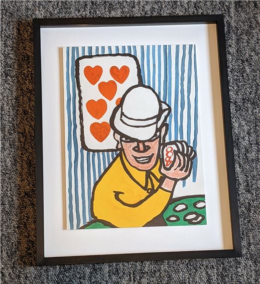 Alexander Calder | Card Player Poker Lithoography (1975) | MutualArt