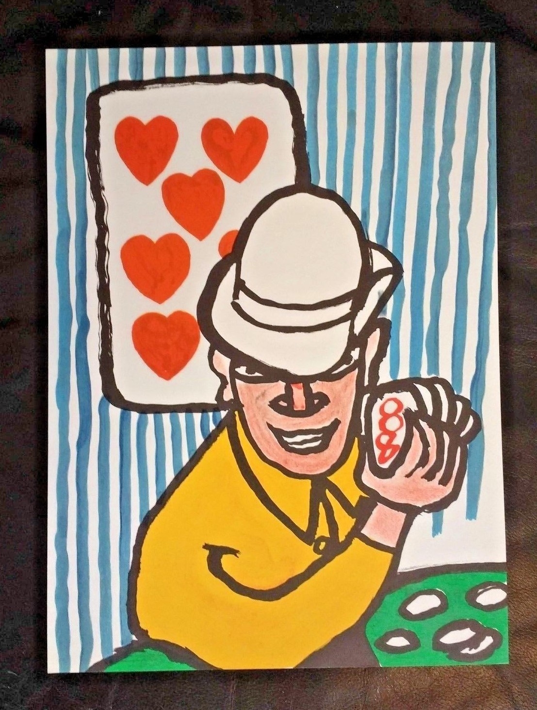 Alexander Calder | Card Player Poker Lithoography (1975) | MutualArt