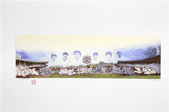 Jonathan Singer | Yankee Stadium from the Graffiti Series (2014) | MutualArt
