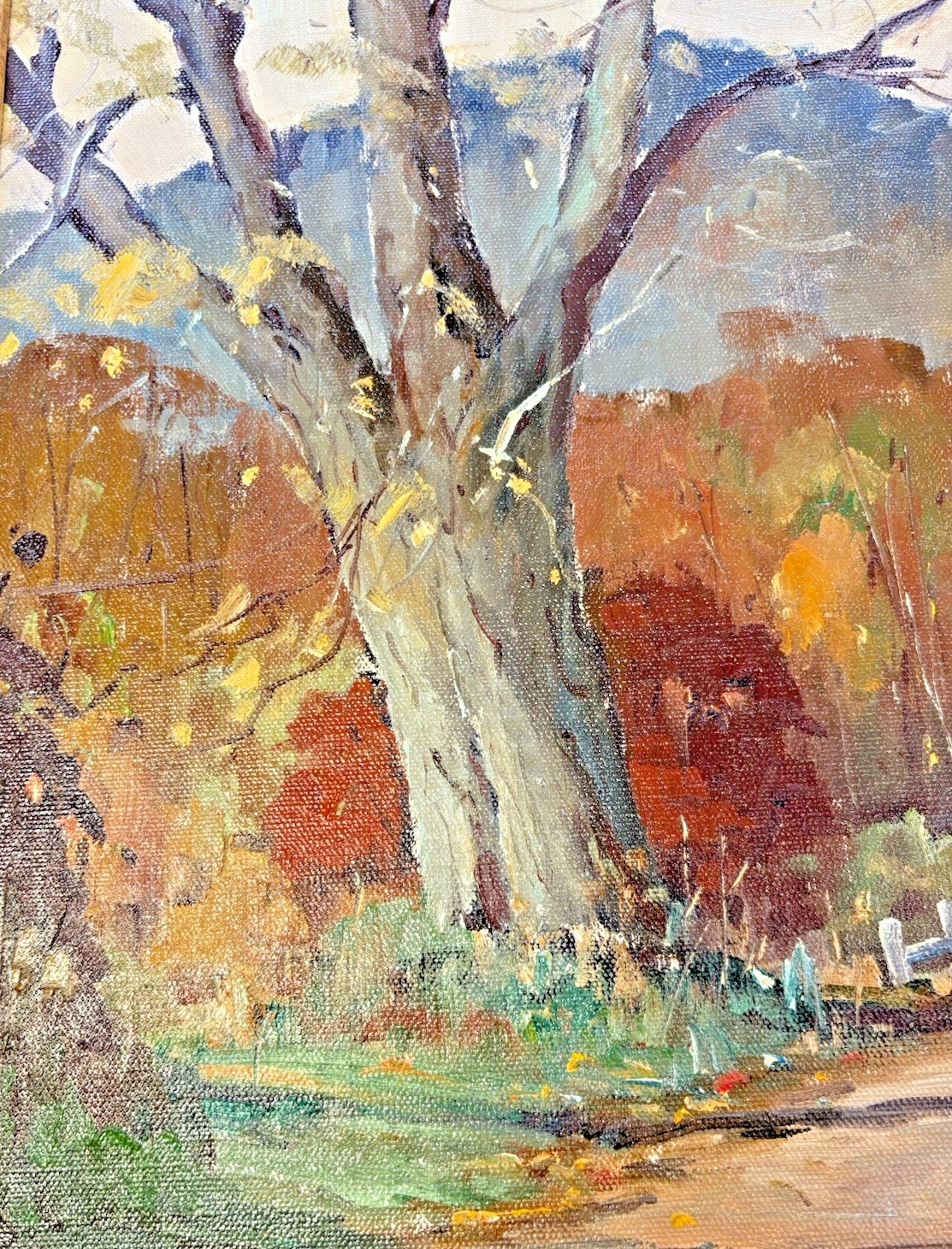 Otis Cook | Covered Bridge in Autumn (1925 - 1949) | MutualArt