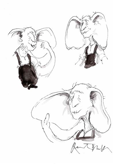 Quentin Blake | Three versions of the BFG (2010 - 2019) | MutualArt