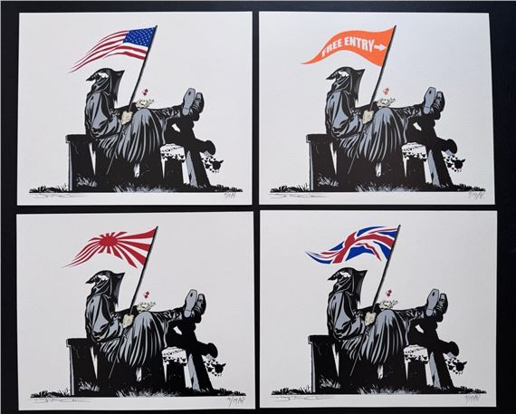 D*Face | DFACE One Man & His Dog Book - All 4 Grim Reaper Prints ...