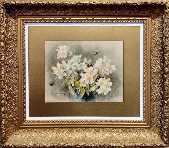 Paul de Longpré‏ | Blossom of Mock Orange Flowers with Bumble Bees ...