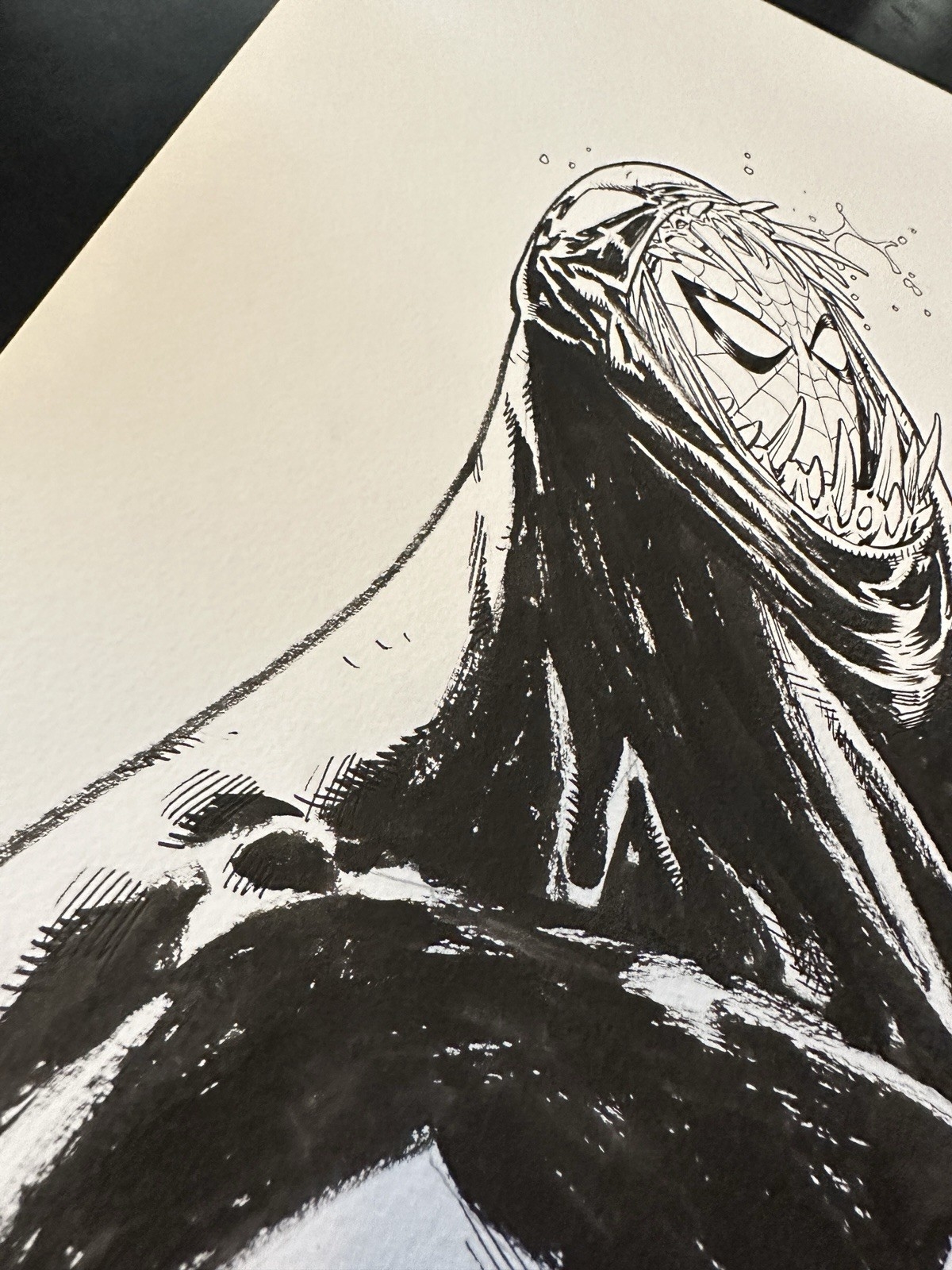 Ryan Ottley | Venom Spider-Man GULP Original Drawing Painting | MutualArt