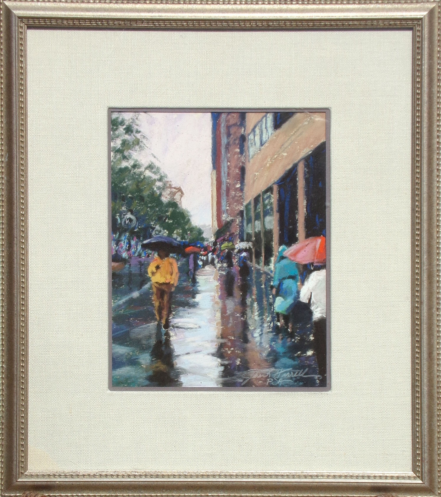John Harrell | Rainy Street Scene (1990 - 1999) | MutualArt
