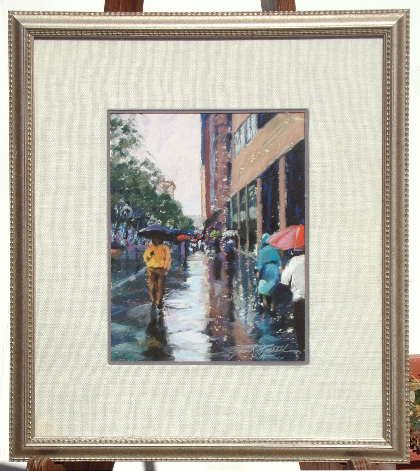John Harrell | Rainy Street Scene (1990 - 1999) | MutualArt
