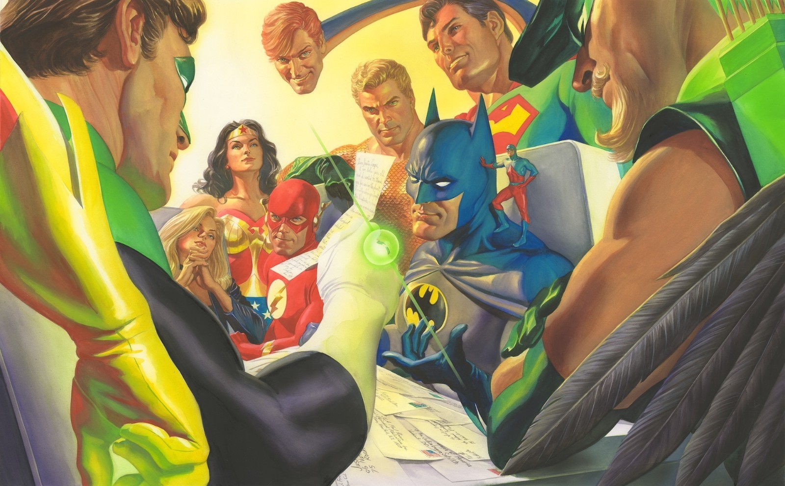 Alex Ross | JLA Mail Room (2025) | MutualArt