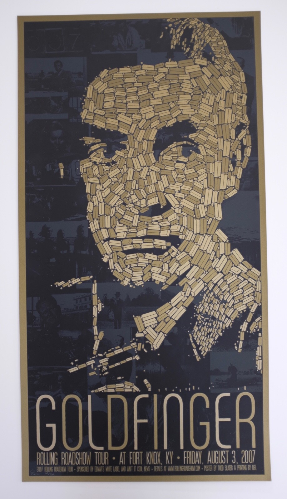 Todd Slater | GOLDFINGER JAMES BOND OO7 MONDO POSTER (2007) | MutualArt