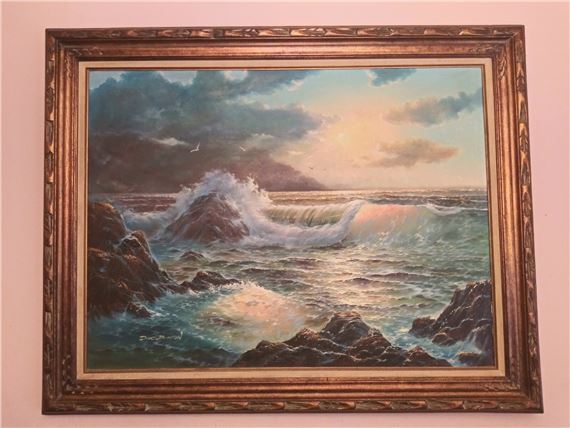 David Burton | David Burton oild base painting (1979) | MutualArt