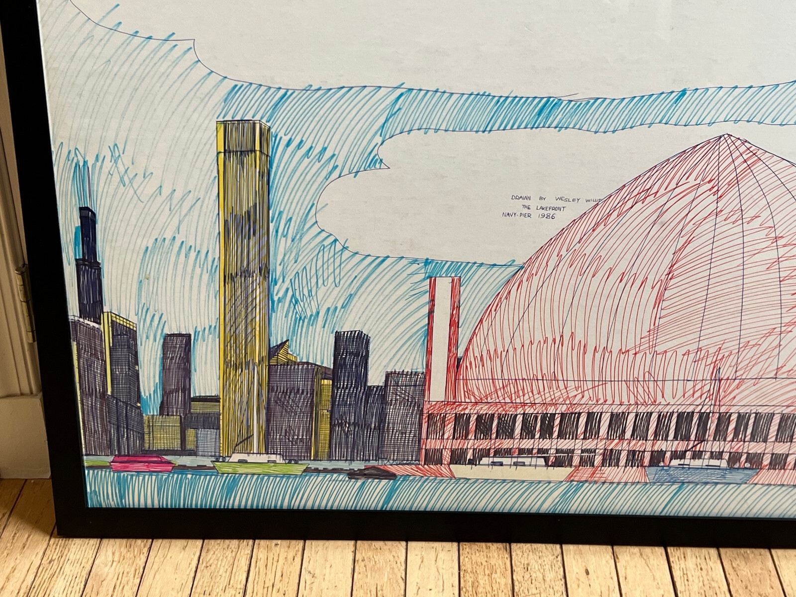 Wesley Willis | Chicago, Lakefront Navy Pier (1986) | MutualArt