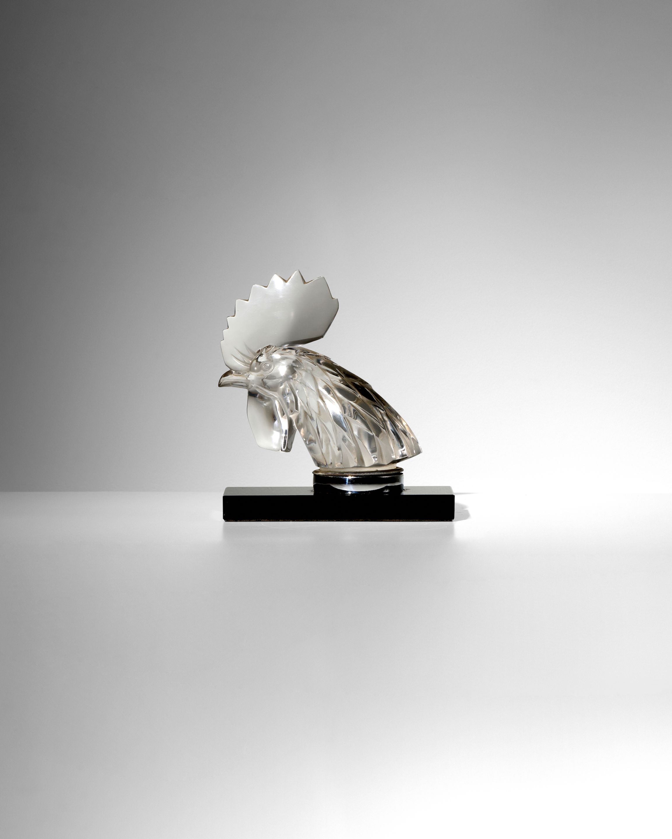 René Lalique | Tête de Coq (Rooster Head) Marcilhac 1137, clear and ...