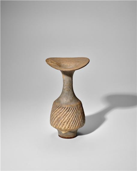 Rie Lucie | Fluted Vase with Flared Lip' circa 1970 stoneware, with ...