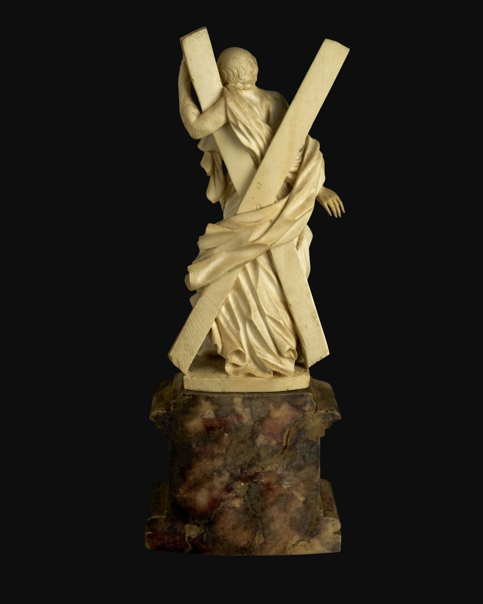 Camillo Rusconi | Saint Andrew embracing his cross in ivory carved in ...