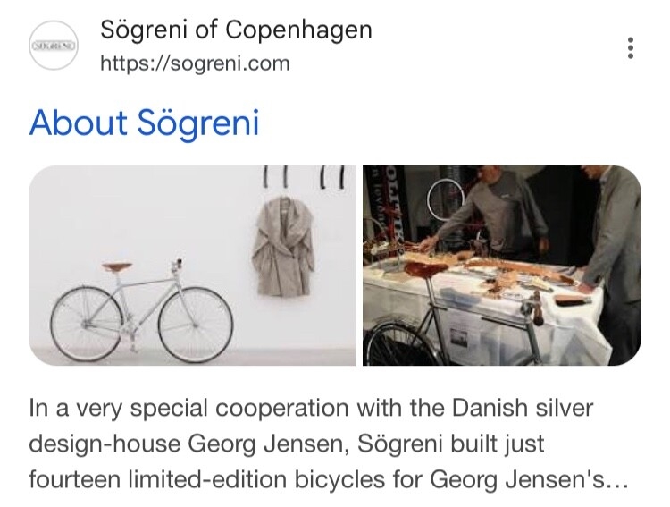 Georg Jensen | Georg Jensen Bicycle made by Sögreni (2004 - 2025 ...