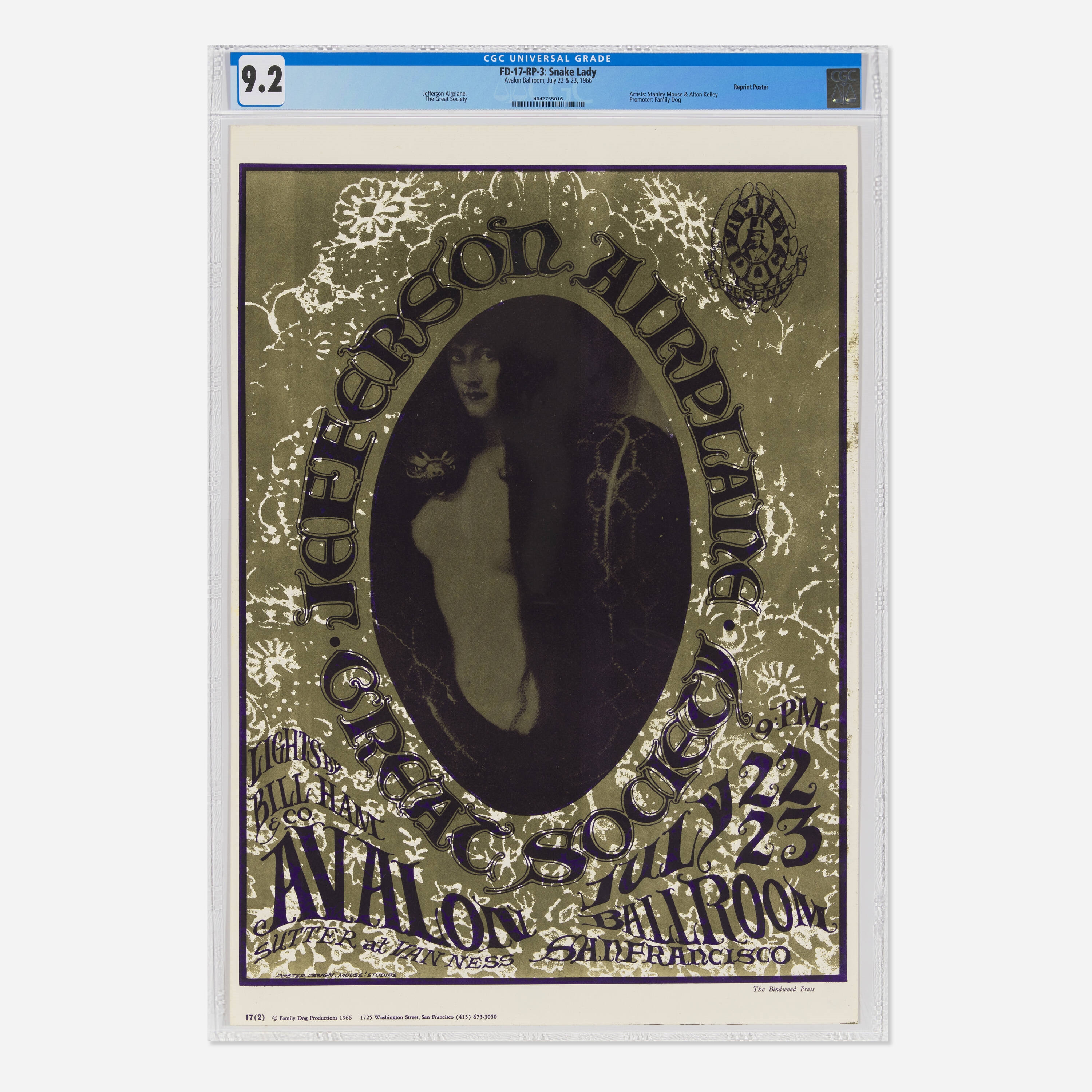 Stanley Mouse | Snake Lady poster (1966) | MutualArt