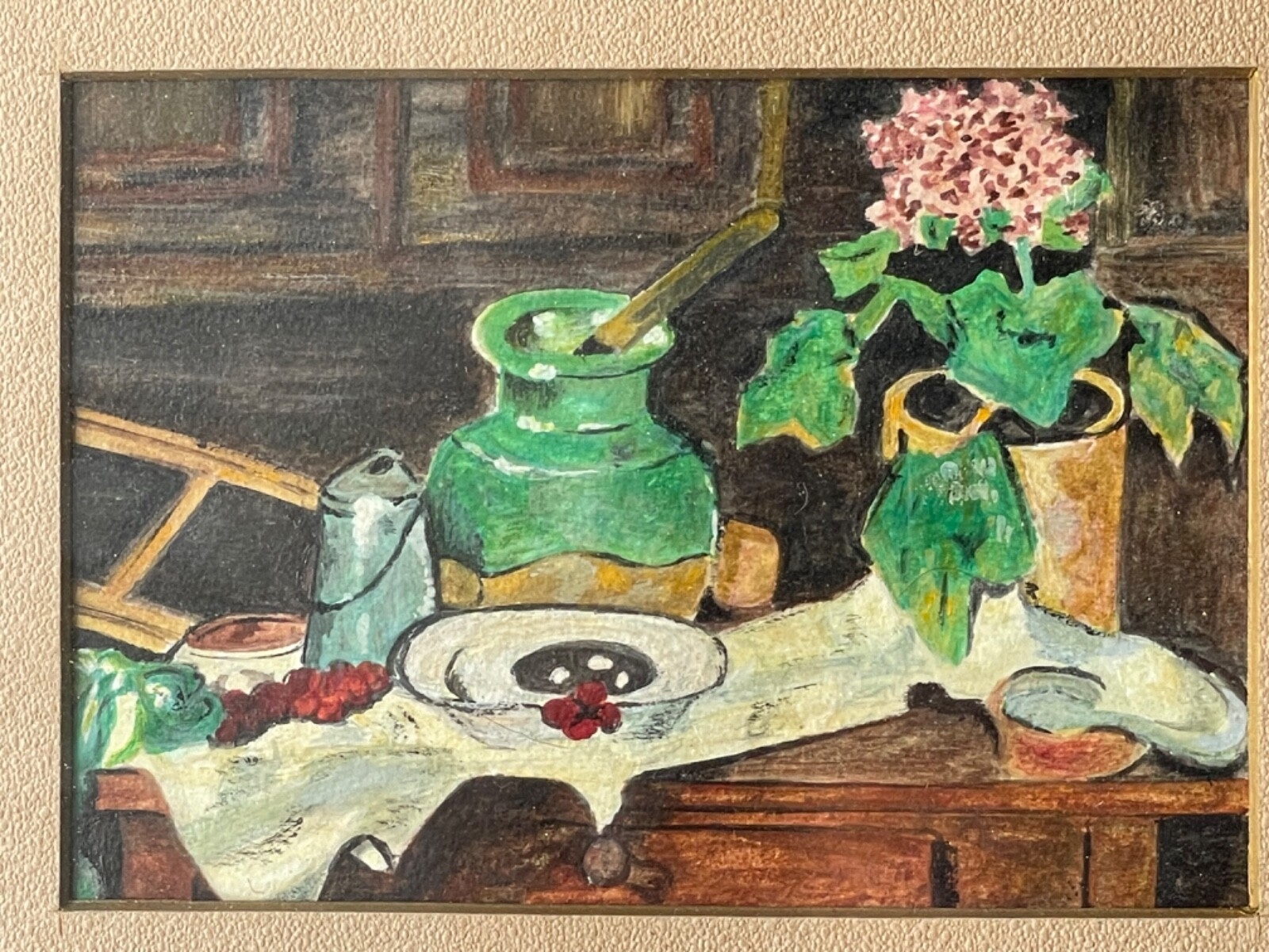 Paul Cézanne | Still Life with Pot of Primroses and Pottery (Late 19th ...