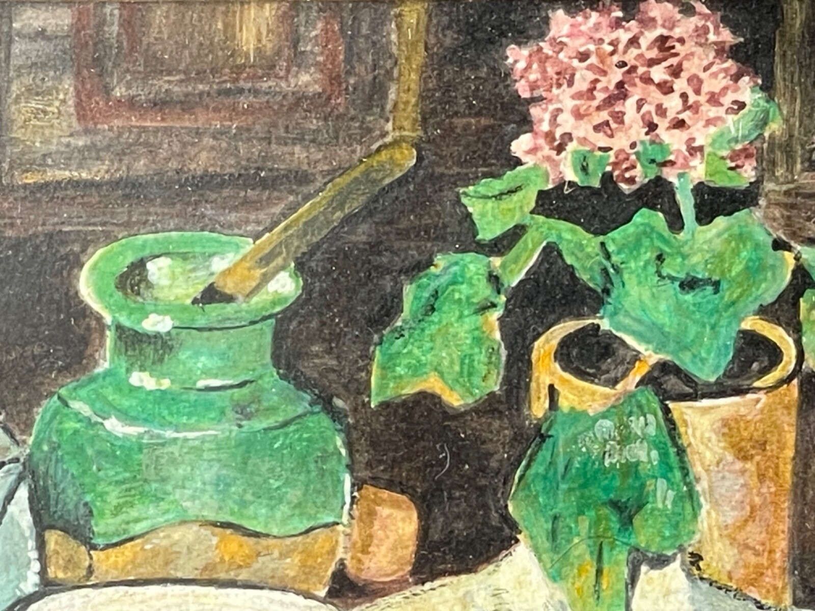 Paul Cézanne | Still Life with Pot of Primroses and Pottery (Late 19th ...